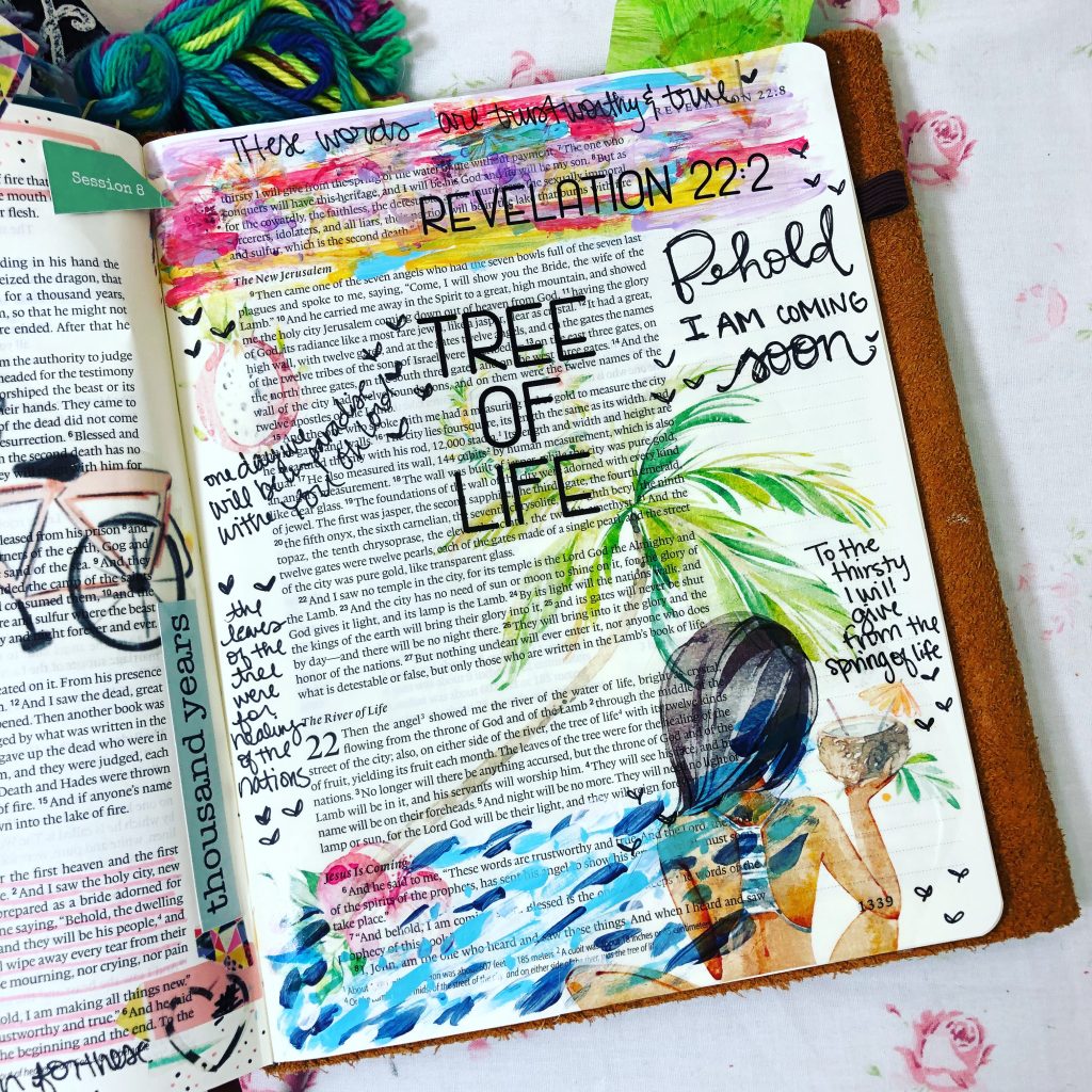 Revelation 22 | Bible Journaling Page * apileofAshes * How to create ...